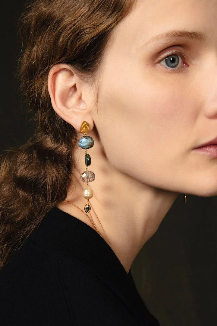 Chan Luu Cascade Drop Earrings - Multi – Soleil Blue